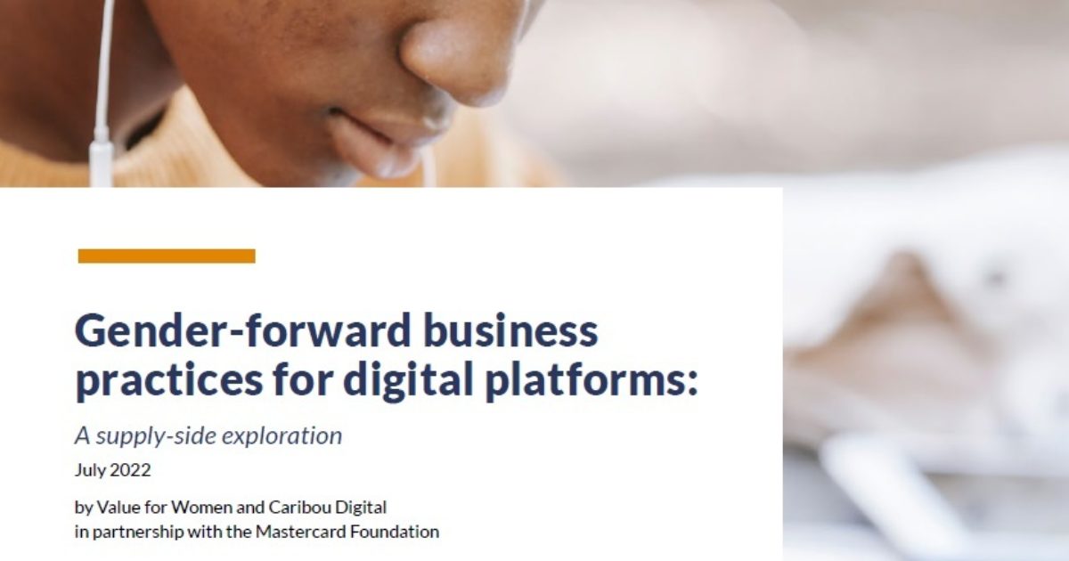 Gender-Forward Business Practices for Digital… | Value for Women