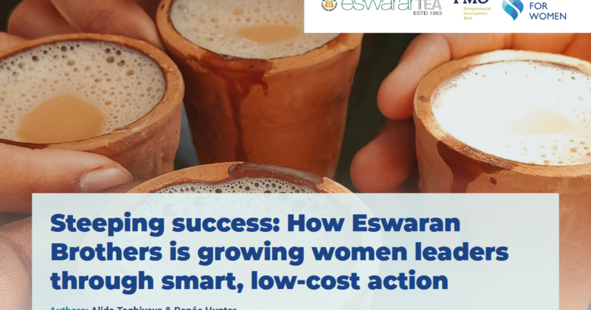 Steeping Success: How Eswaran Brothers is growing… | Value for Women